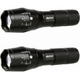 LIDUI-2 Pcs Powerful Blue Light Flashlight Single Mode Long Range LED ...