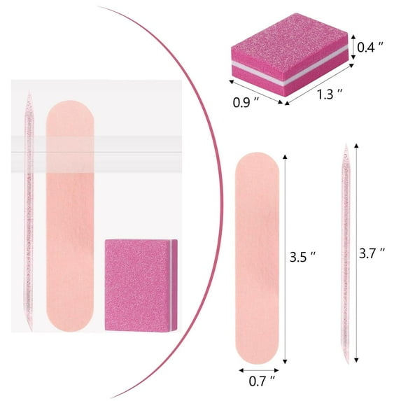 LIDUI-24 Sets Disposable Manicure Kit, Individually Package Nail Kit ...