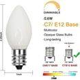 LIDUI-25 Pack C7 LED Night Light Bulb, C7 White Outdoor Christmas ...
