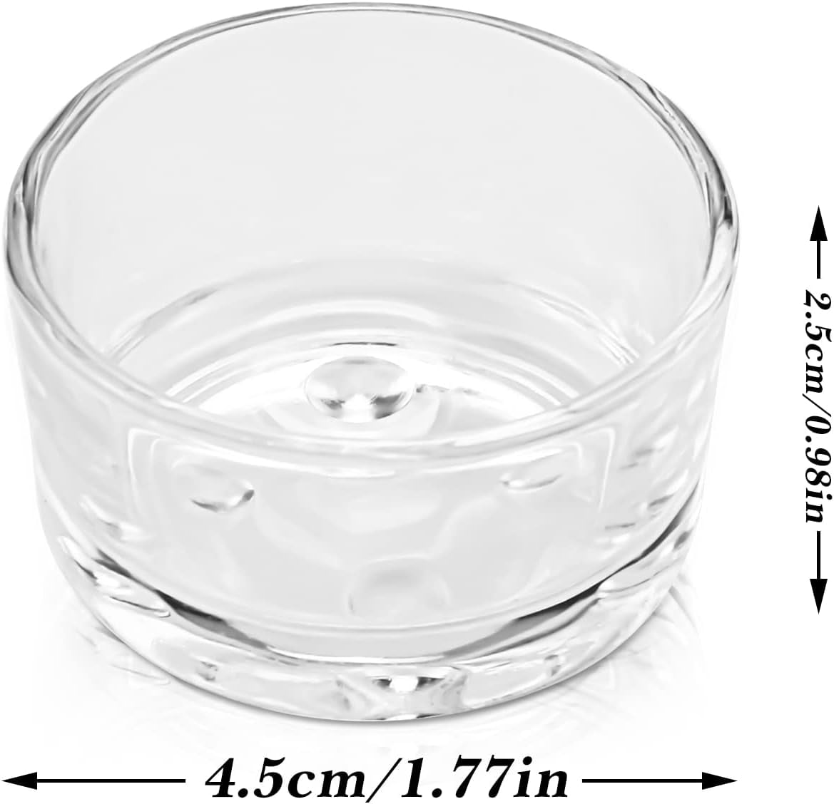 LIDUI-36 Pack Clear Glass Tealight Candle Holders, 1.8 Inch Wide x 1 ...