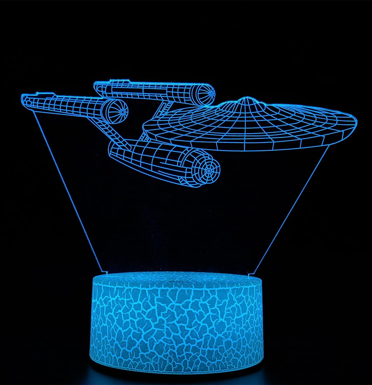 LIDUI-3D Optical Illusion Night Light, Visual Creative LED Desk Lamp ...