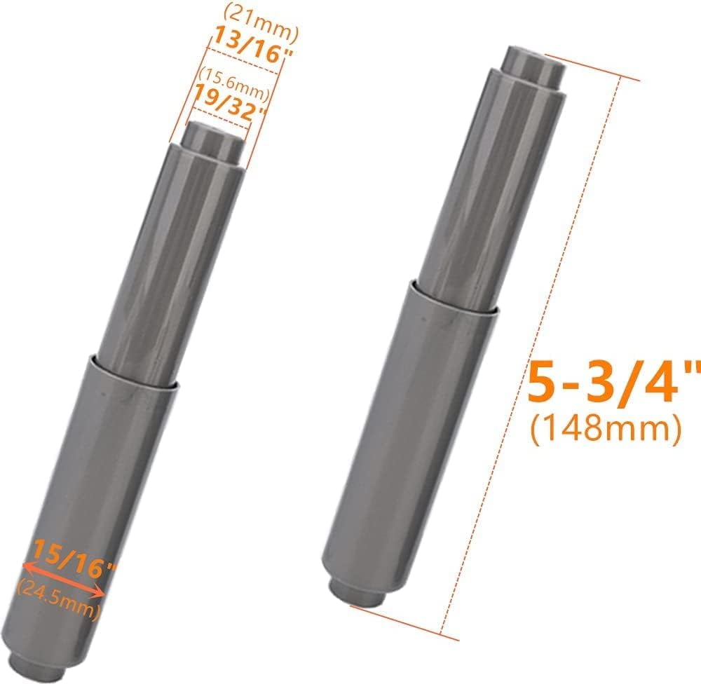 LIDUI-4pcs Toilet Paper Holder Roller Gray Color Plastic Toilet Tissue ...