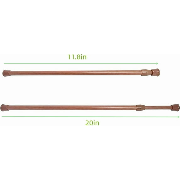 LIDUI-6 Pack Cupboard Bars Tension Rods 11.8-20 Inches Spring Tensions ...