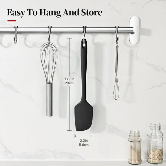 LIDUI-600ºF Heat Resistant Spatula, 11.34 inch High Heat Food Safe ...