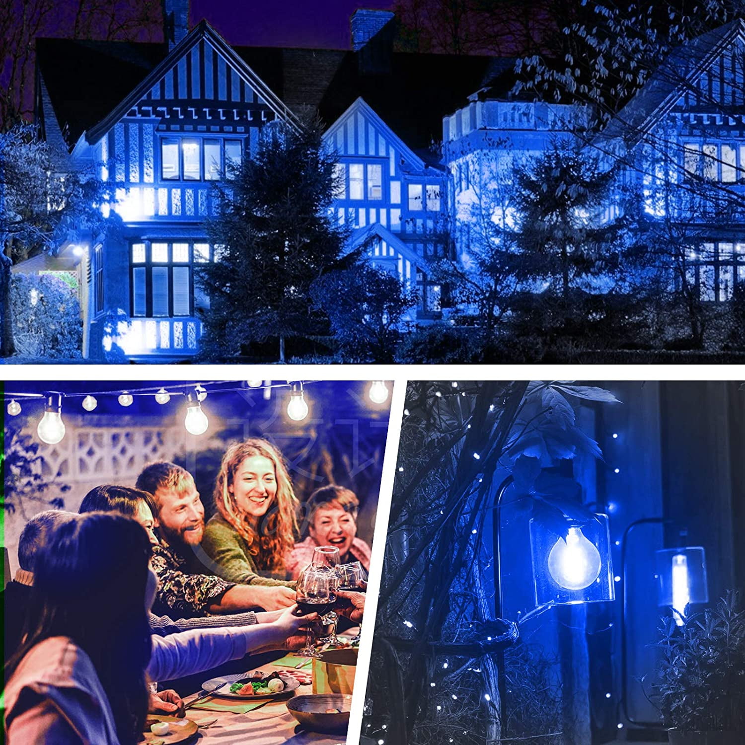 LIDUI-Blue Light Bulbs - [ 4 Pack ] - 9W（60W Equivalent） E26 Base LED ...