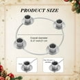 LIDUI-Chengu 2 Pcs Christmas Advent Candle Holder Xmas Metal Advent ...