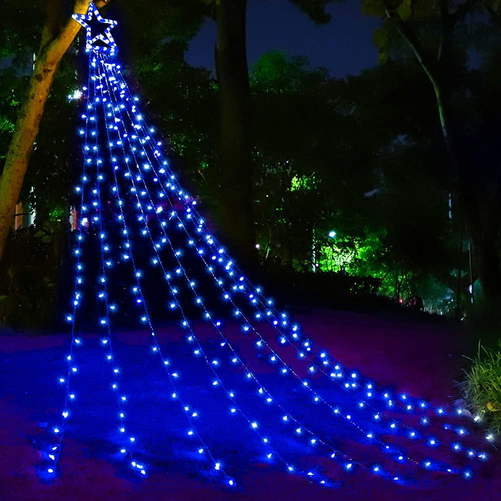 LIDUI-Christmas Decorations Outdoor Lights,11.5 ft 317 LED Star ...