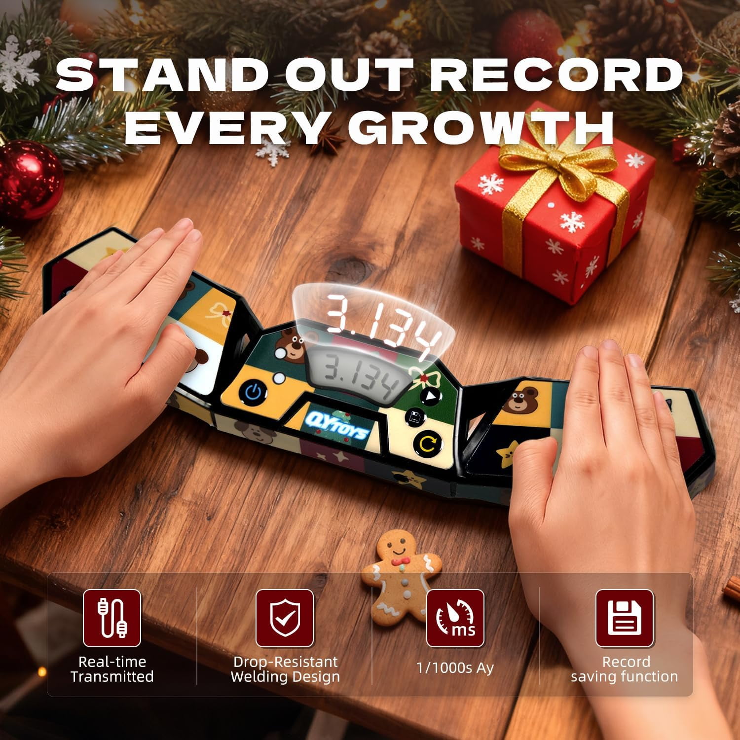 LIDUI-Christmas Professional Speed Cube Timer,Touch Control Timer with ...