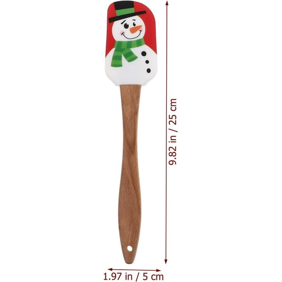 LIDUI-Christmas Silicone Spatula, 5 Pieces Kitchen Silicone Spatula Set ...