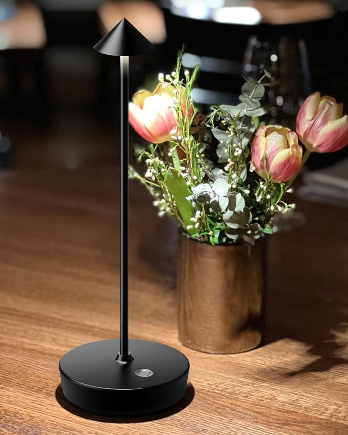 LIDUI-Cordless Table Lamps Rechargeable, 6000mAh Battery Operated LED ...