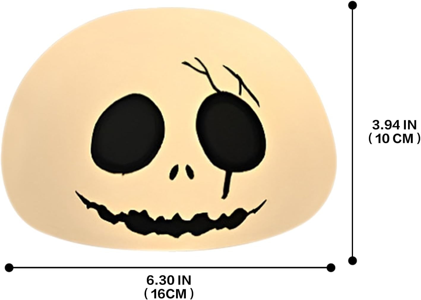 LIDUI-Cute Creative Christmas Skeleton Face Silicon Tap Light - Battery ...
