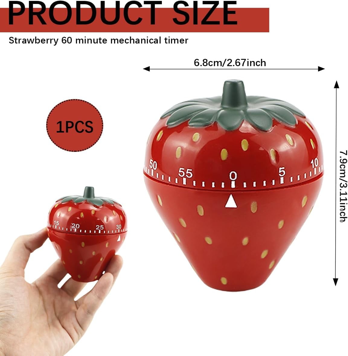 LIDUI-DOERDO Mumusuki Kitchen Timer, Alarm Clock Countdown Clock, 60 ...