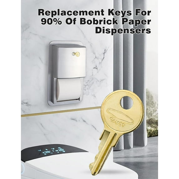 LIDUI-Dispenser Keys for Bobrick, 10-Pack 33043 CAT74 Toilet Paper ...