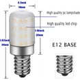 LIDUI-E12 Led Light Bulb 4W Equivalent 40W C7 Replacement Bulbs Clear ...