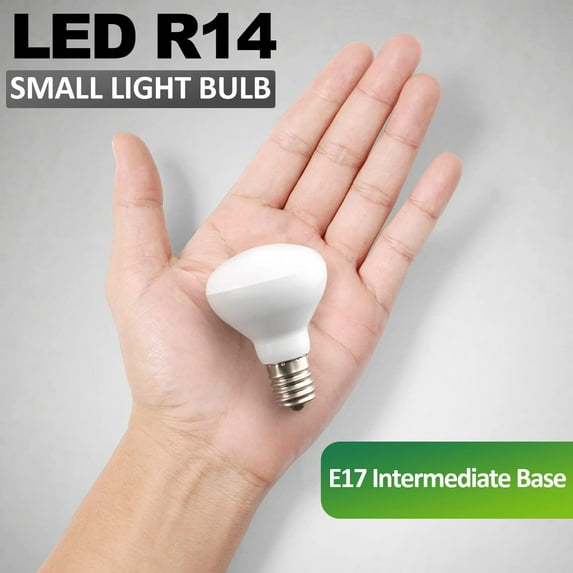 LIDUI-E17 R14 LED Bulb, 4W (40W Equivalent) Mini Reflector Floodlight ...