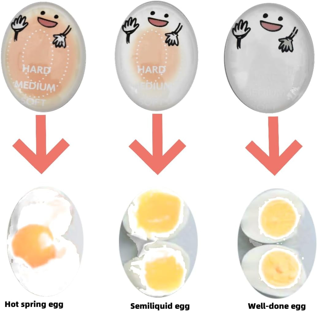 LIDUI-Egg Timer for Perfectly Boiled Eggs - Color Changing Indicator ...