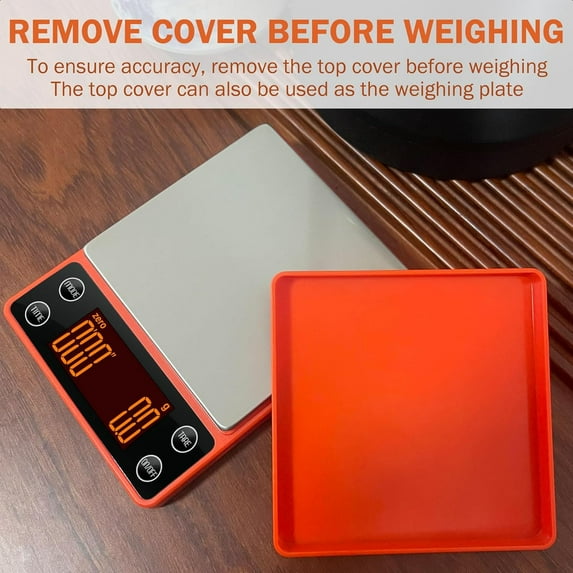 LIDUI-Espresso Scale with Timer 3kg/0.1g Accuracy Coffee Bean Scale ...