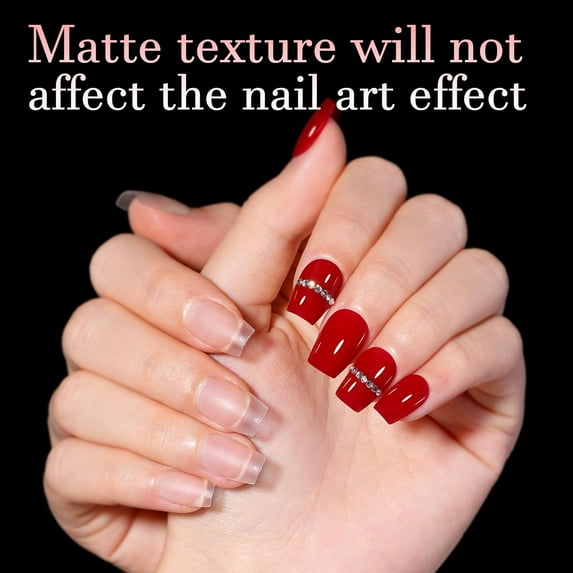 LIDUI-Extra Short Coffin Nail Tips 15 Sizes Options Gel Nails Tips Full ...