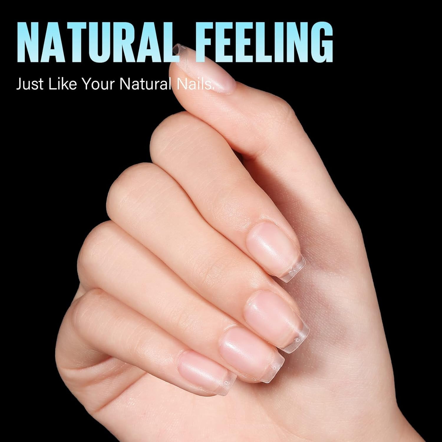 LIDUI-Extra Short Coffin Nail Tips, 240Pcs Full Cover Acrylic Fake ...