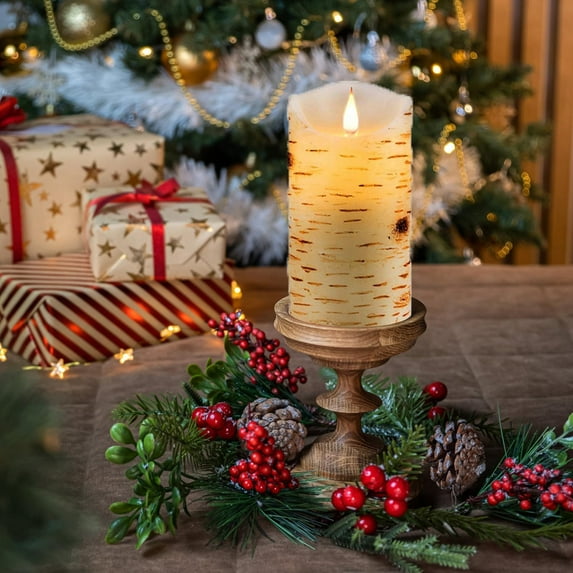 LIDUI-Flameless Battery Operated LED Candles 3D Wick with10key Button ...