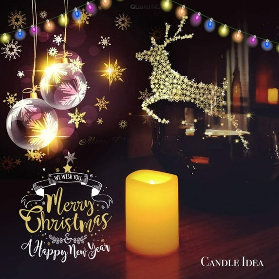 LIDUI-Flameless Votive Candles with Remote Control and Timer Bulk Set ...