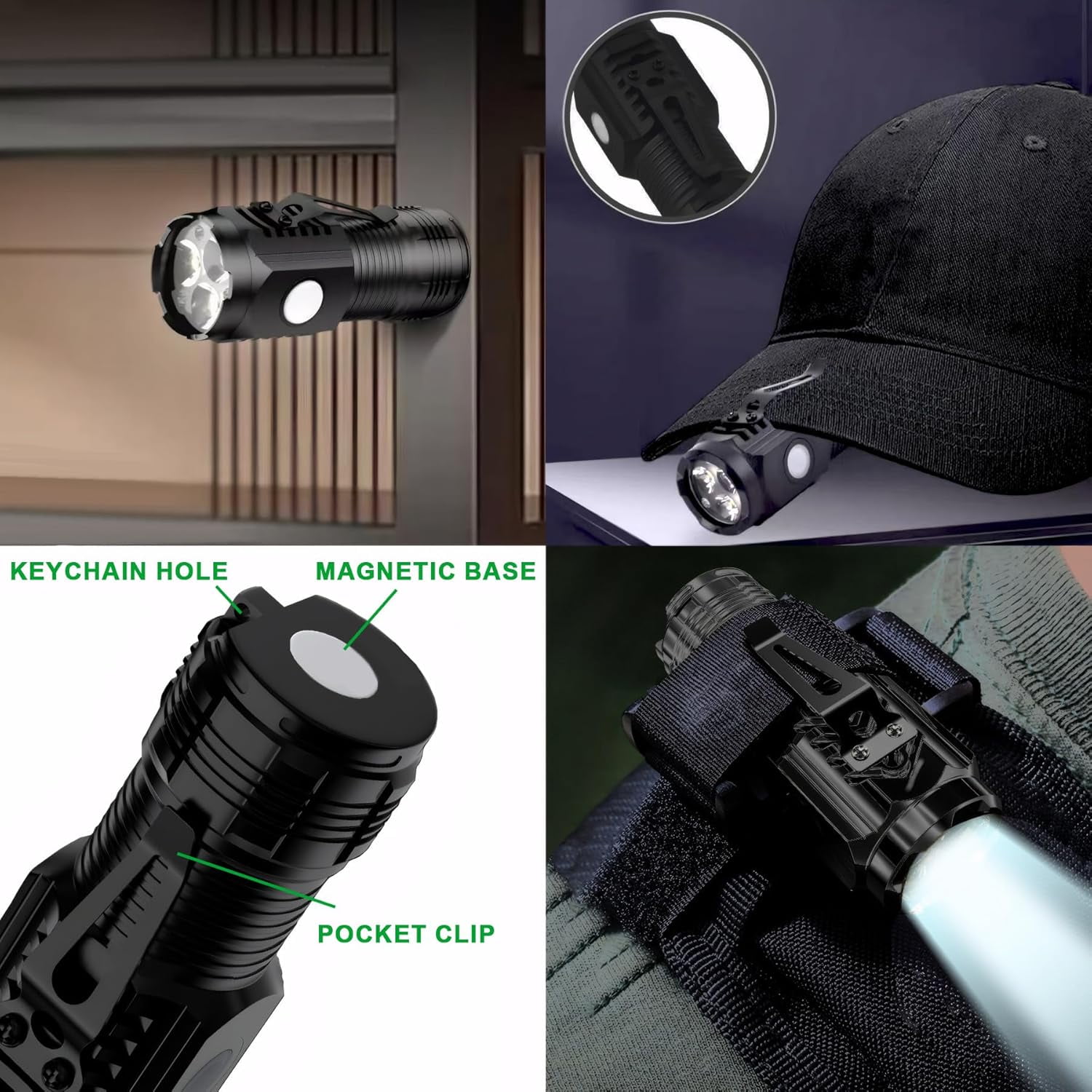 LIDUI-Flashlights High Lumens, Mini Rechargeable Flashlight 2000 Lumens ...
