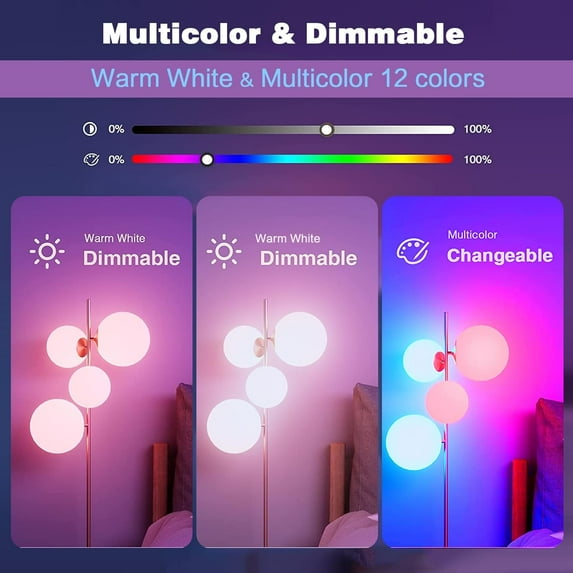 LIDUI-G9 RGB LED Bulb Dimmable, 12 Color RGB Color Changing Light Bulb ...