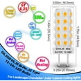 LIDUI-GY6.35/G6.35 5W LED Bulb AC/DC 12-24V Warm White 2700K JC Type Bi ...