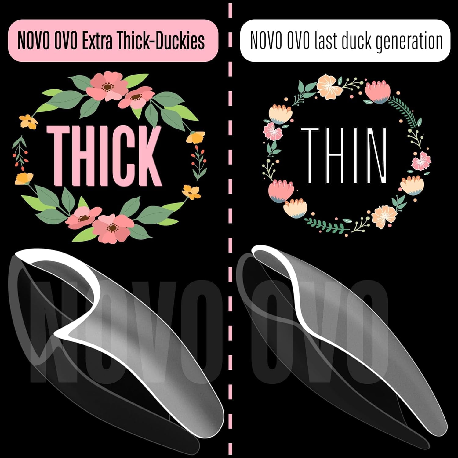 LIDUI-Halloween Extra Thick Duck Feet Nail Tips Full Cover for Press on ...