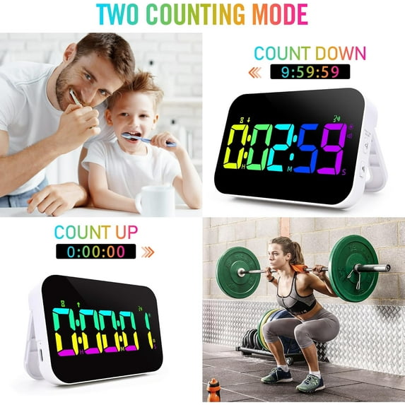 LIDUI-Kitchen Timer for Cooking, Rechargeable Digital Magnetic Timer ...