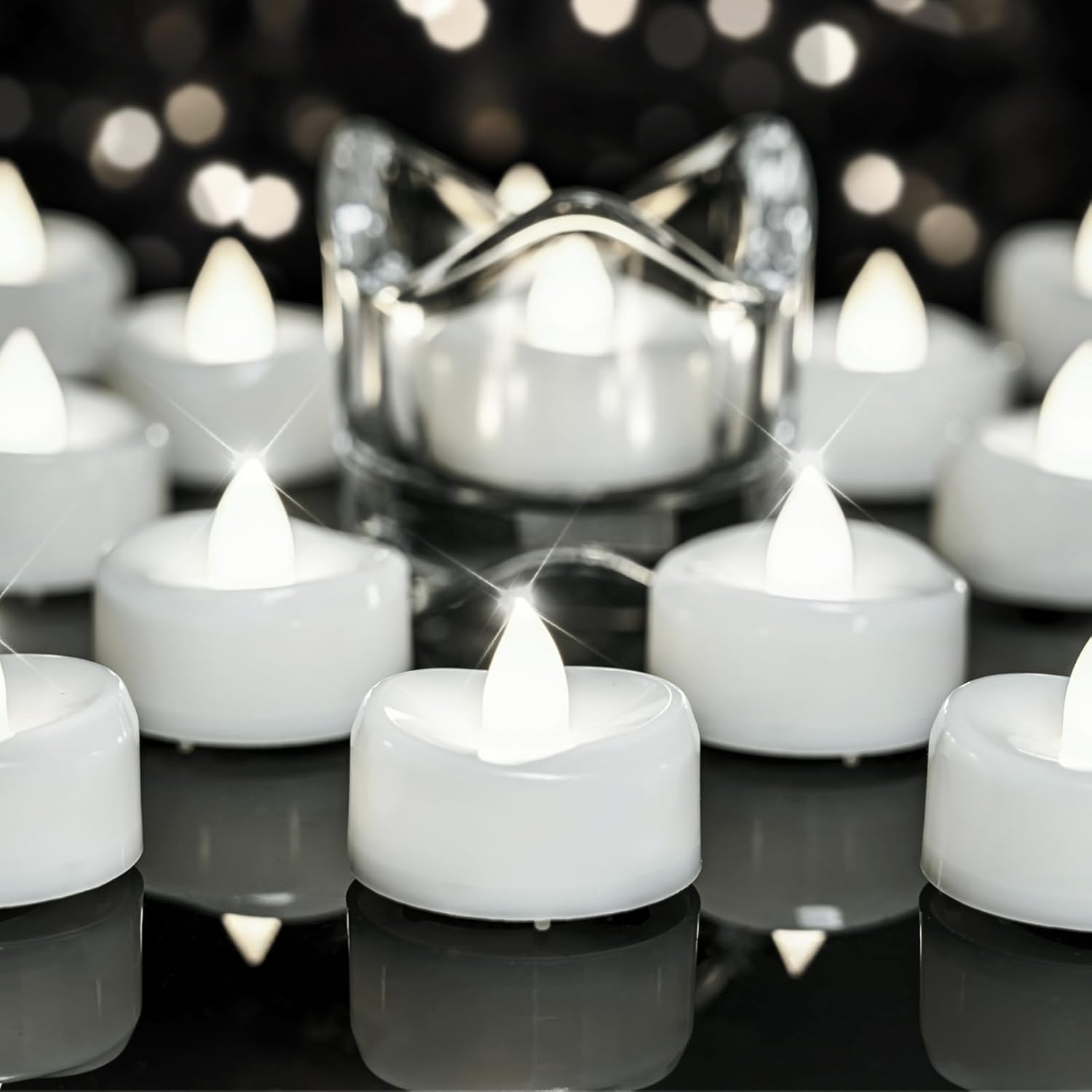 LIDUI-LED Candles, Tea Lights Candles Battery Operated, 12-Pack 200 ...