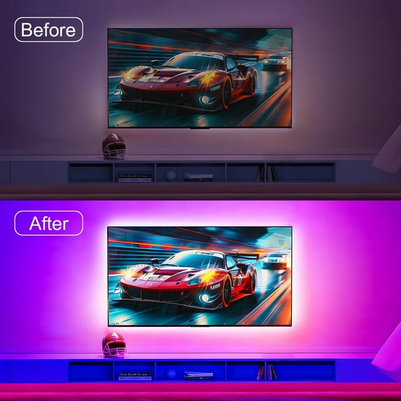 LIDUI-LED Lights for TV, 13.2ft TV LED Backlight for 32-65 Inch, RGB ...