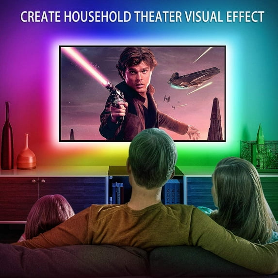 LIDUI-LED Lights for TV, 13ft Waterproof TV LED Backlight for 60-70in ...