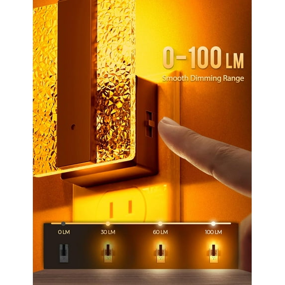 LIDUI-LED Night Lights Plug Into Wall [2 Packs], Decorative Night Light ...