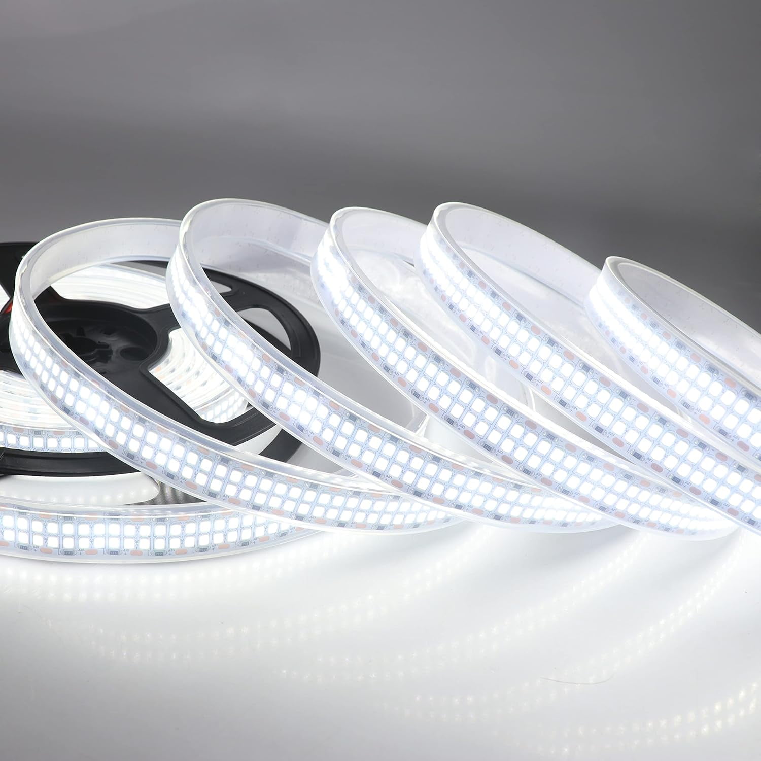 LIDUI-LED Strip Lights Cold White 6500K 16.4ft Double Row 2835 SMD ...