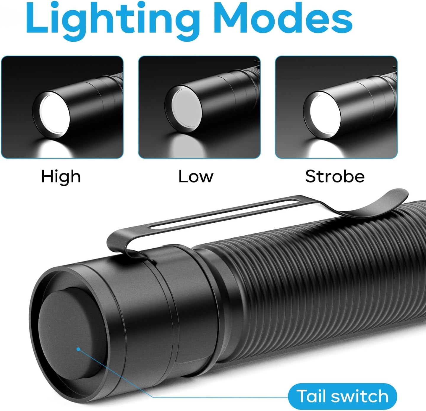 LIDUI-Mini Flashlight, Super Bright Small Tactical Flashlight, Ultra ...