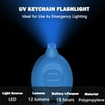LIDUI-Mini LED Blue Light Keychain Flashlight, 12 Lumens Small Portable ...