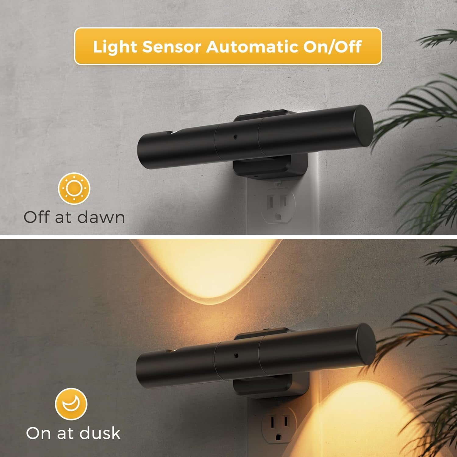 LIDUI-Night Light, Night Lights Plug into Wall, Auto Light Sensor 180 ...