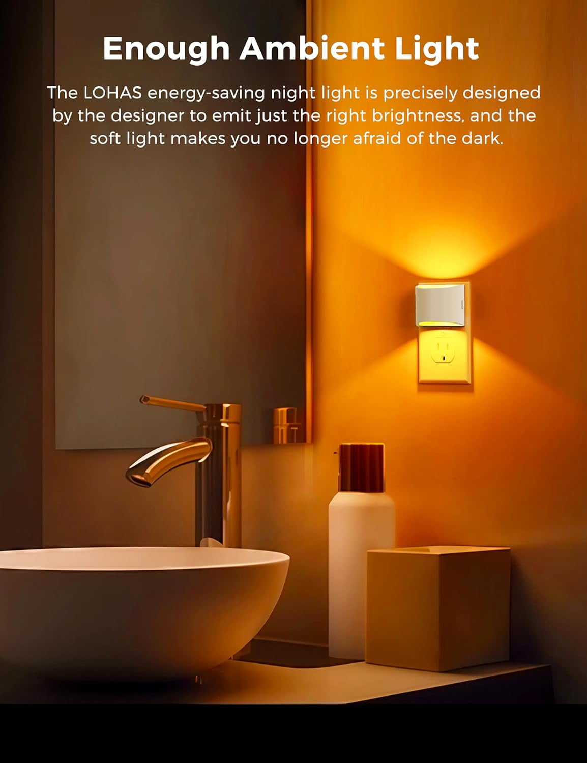 LIDUI-Night Light, Night Lights Plug into Wall with Dusk to Dawn Sensor ...