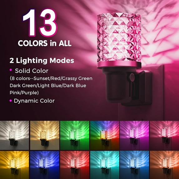 LIDUI-Night Lights Plug into Wall, Remote Control, Dimmable Night Light ...