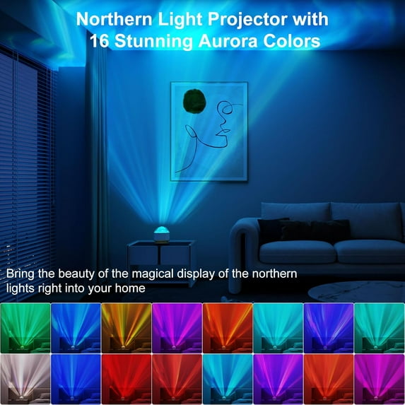 LIDUI-Northern Lights Projector USB Powered + Battery Powered (2 Pack ...