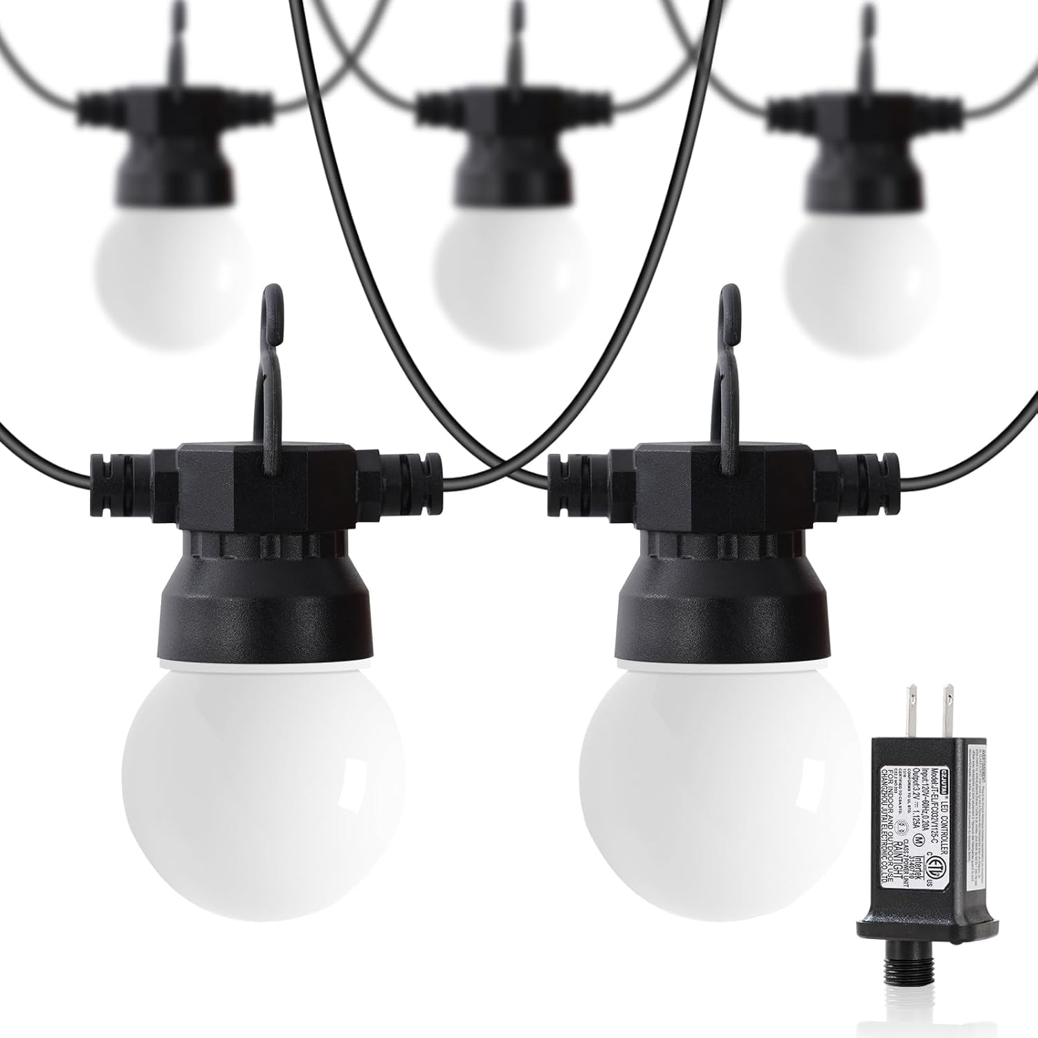 LIDUI-Outdoor String Light Terrace Light with 12 Drop-Proof Waterproof ...