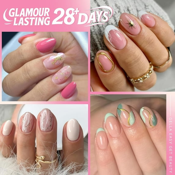 LIDUI-Oval Round Nail Tips Half Matte 504pcs Short Oval Round Gel Nail ...