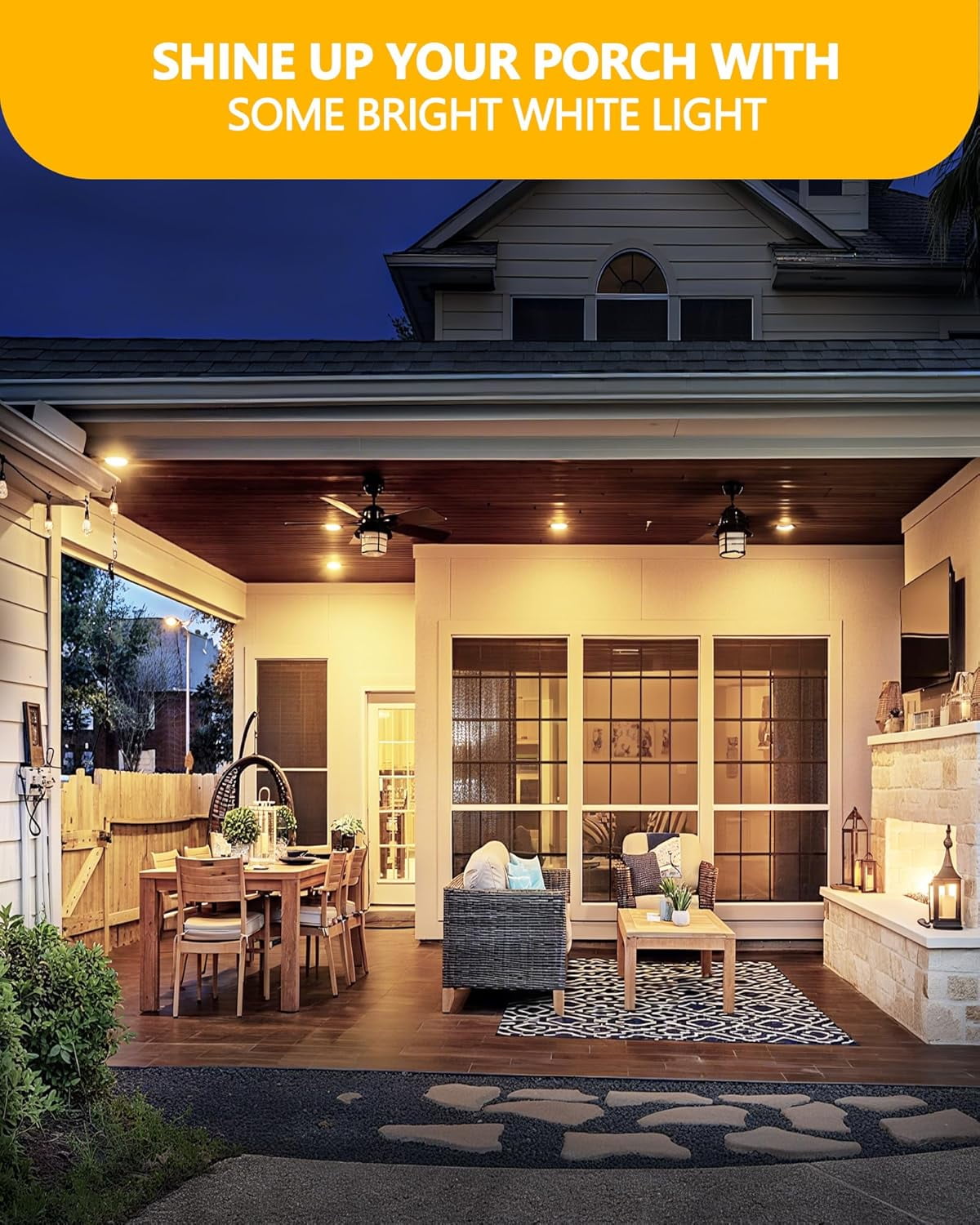 LIDUI-PAR30 Outdoor LED Flood Light Bulbs, Dimmable 12W(100W Equivalent ...