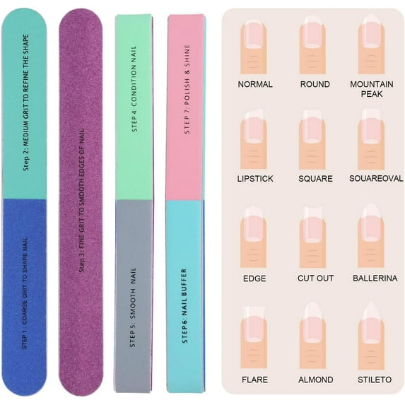 LIDUI-Professional Nail Buffer Block, Nail Buffer for Natural Nails ...