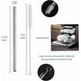 LIDUI-Pure Titanium Reusable Straws with Travel Case & Cleaning Brush,0 ...