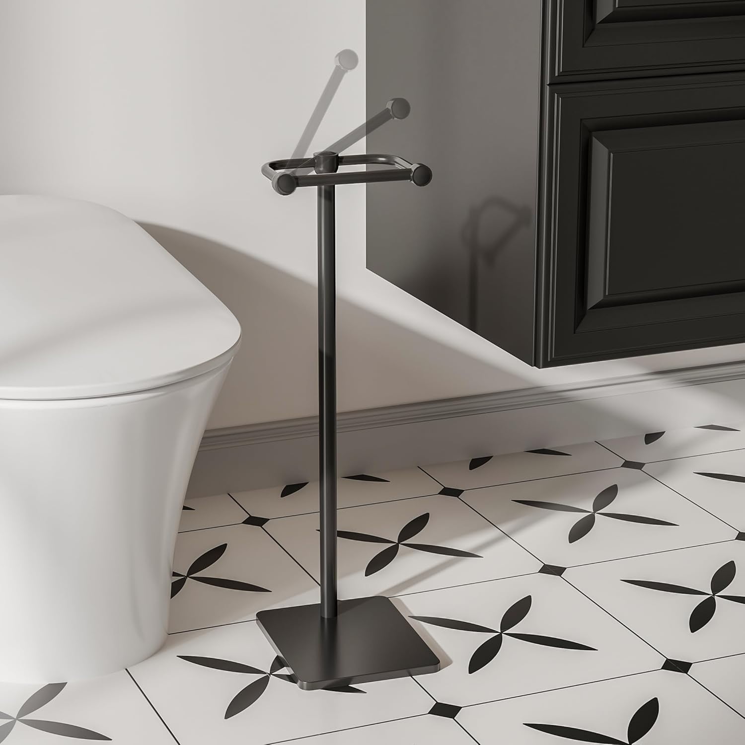 LIDUI-RUACQ Toilet Paper Holder Stand, Bathroom Toilet Paper Roll ...