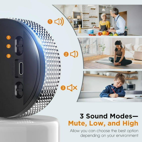 LIDUI-Rechargeable Magnetic Kitchen Timer,LED Countdown/Up Timer, Supports USB-C Charging,with ...