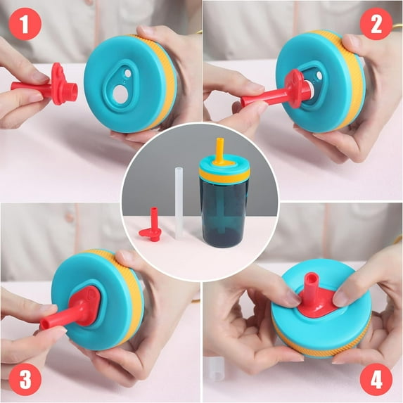 LIDUI-Replacement Straws Compatible with Zak 15oz Water Bottle,Reusable ...