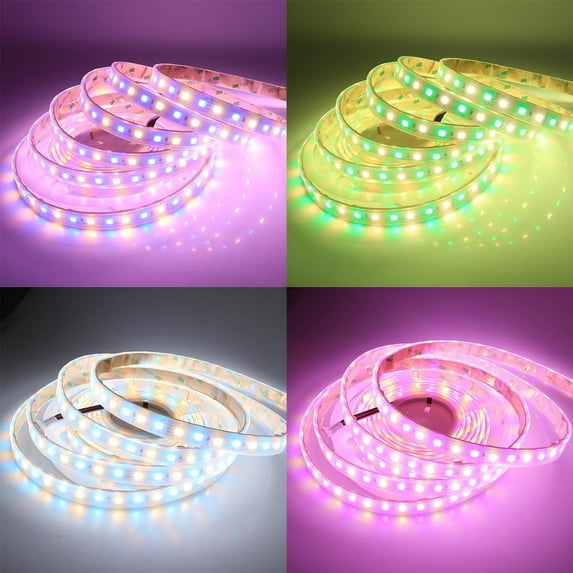 LIDUI-SMD 5050 RGBW 2800K-3200K Warm White LED Strip Lights DC 24V ...